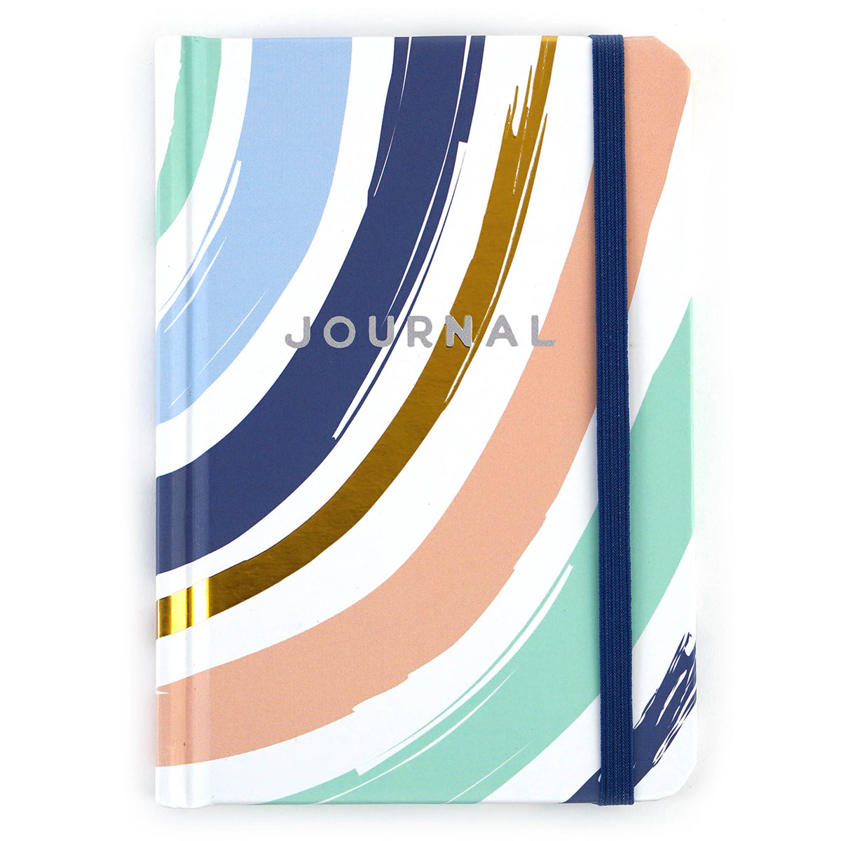 80Sht/160 Pge Small Bookbound H Stamp Journal, Curve Stripe,6.25"X 4.3 ...