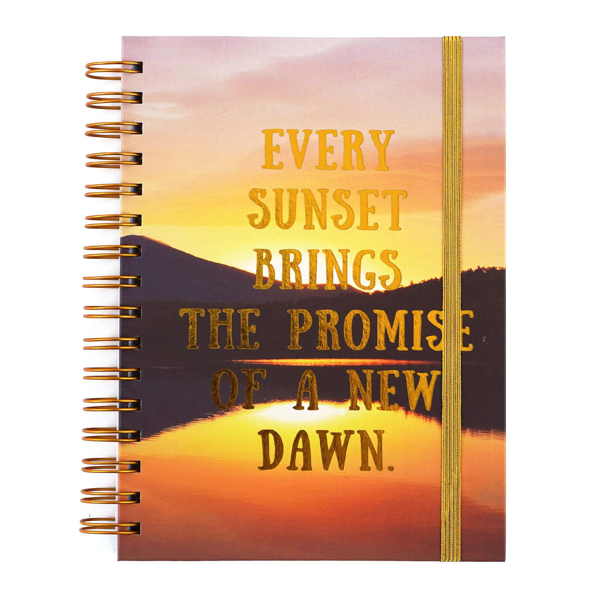 160Sht/320Pg Religious Sunset New Dawn Hot Stamp Chunky Spiral Journal ...