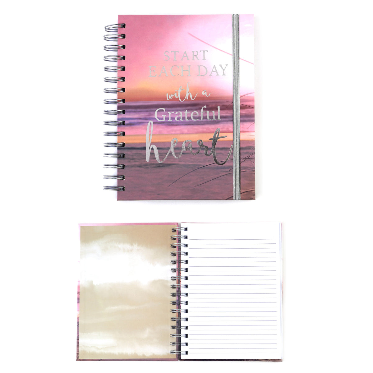 160 Sht Jumbo Spiral Hot Stamp Journal, Beach Inspiration 8.5"X6.25 ...
