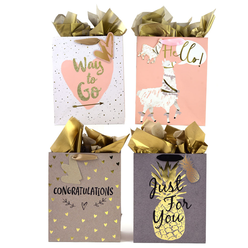 Gold Favor Bags